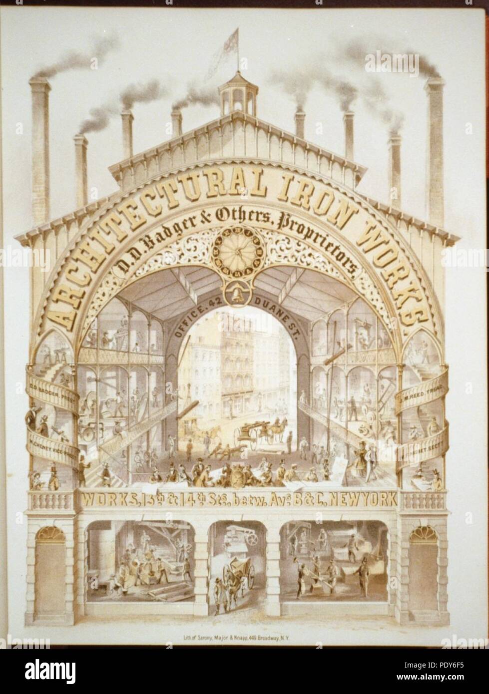 Architectural Iron Works-D.D. Badger & others, proprietors - lith. of ...