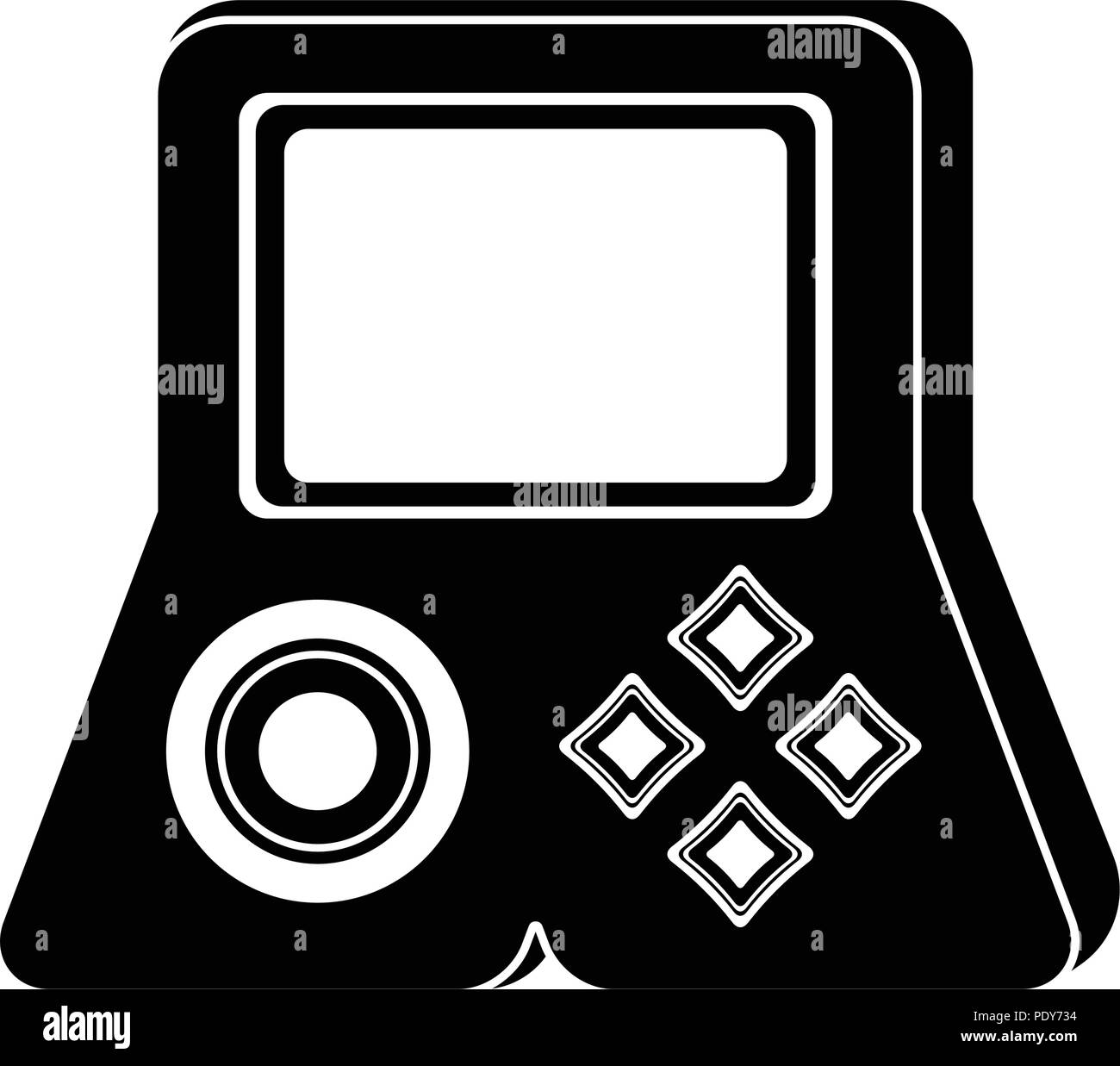 Isolated portable videogame console icon Stock Vector Image & Art - Alamy