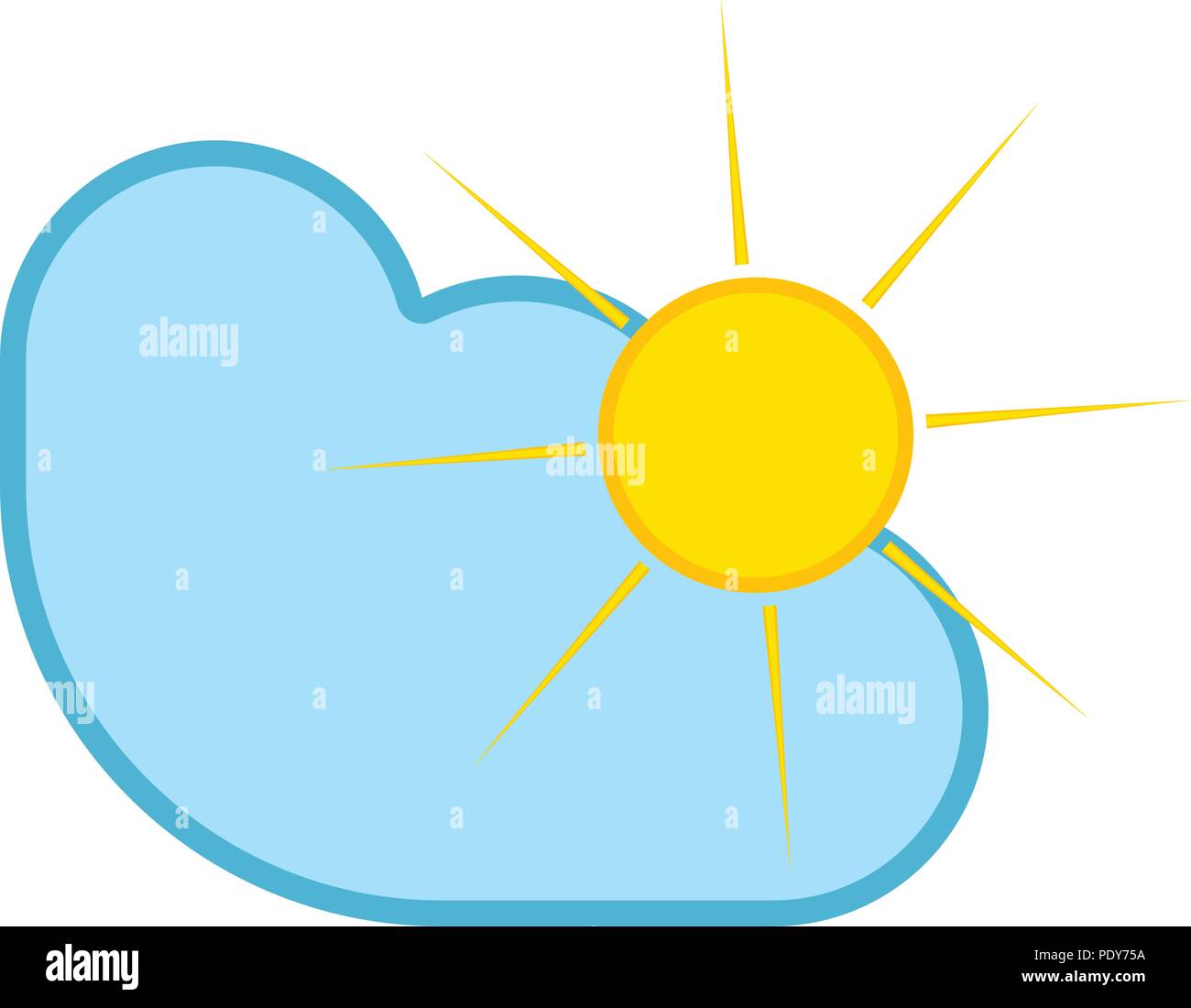 Isolated sunny weather icon Stock Vector Image & Art - Alamy