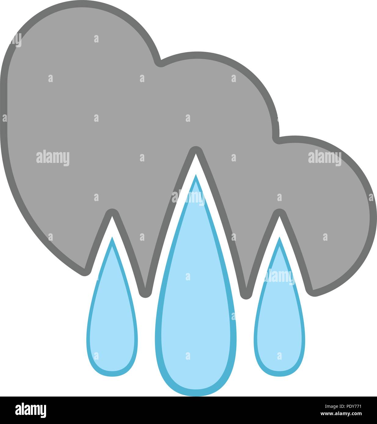 Isolated rainy weather icon Stock Vector Image & Art - Alamy