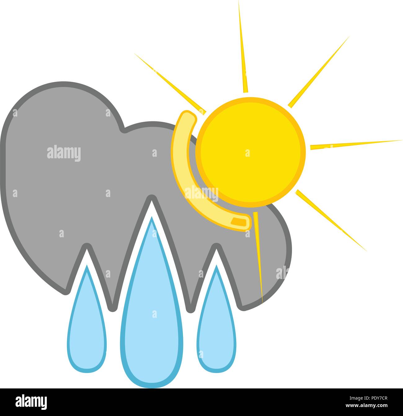 Isolated rainy weather icon Stock Vector Image & Art - Alamy