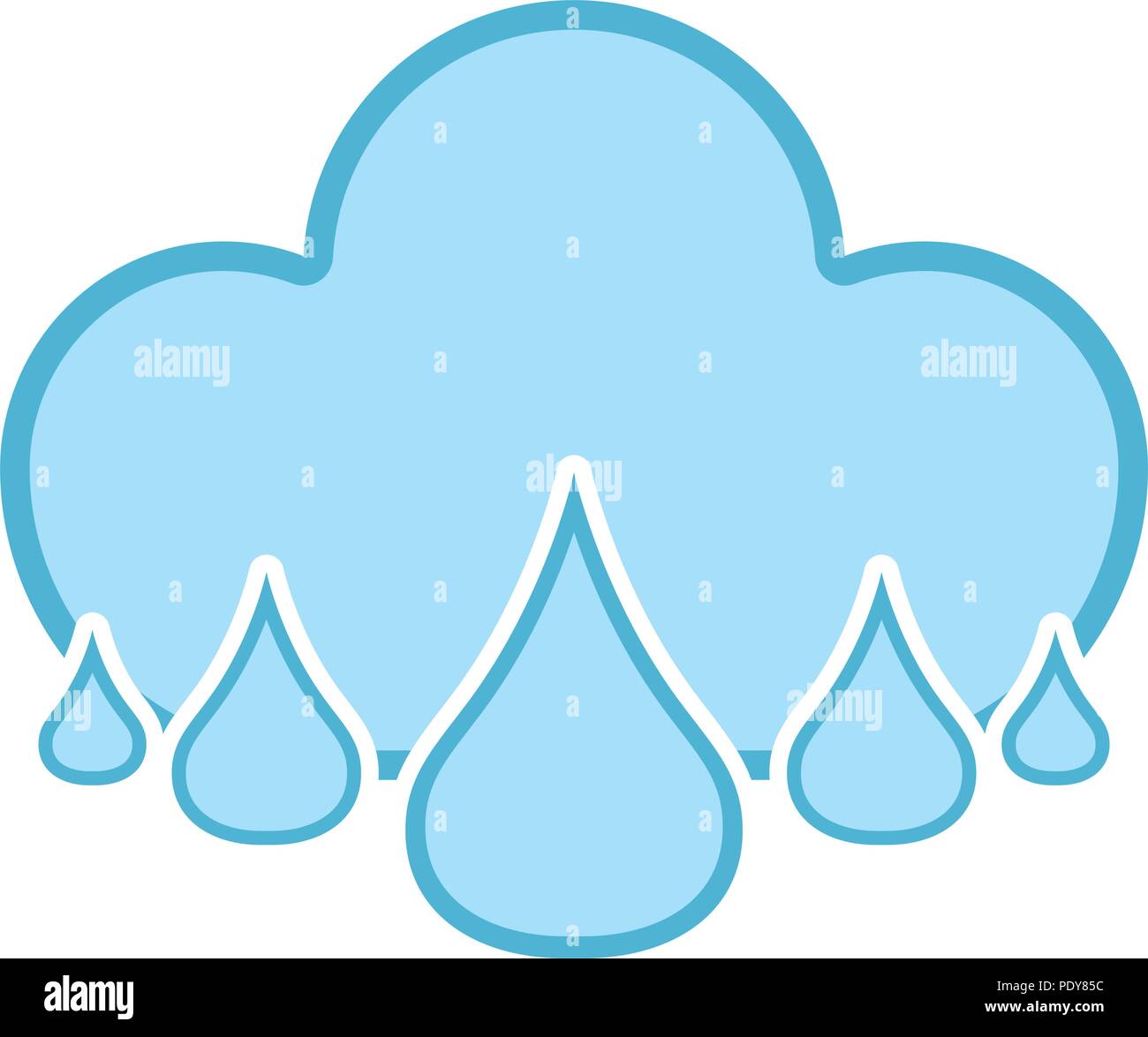 Isolated rainy weather icon Stock Vector Image & Art - Alamy