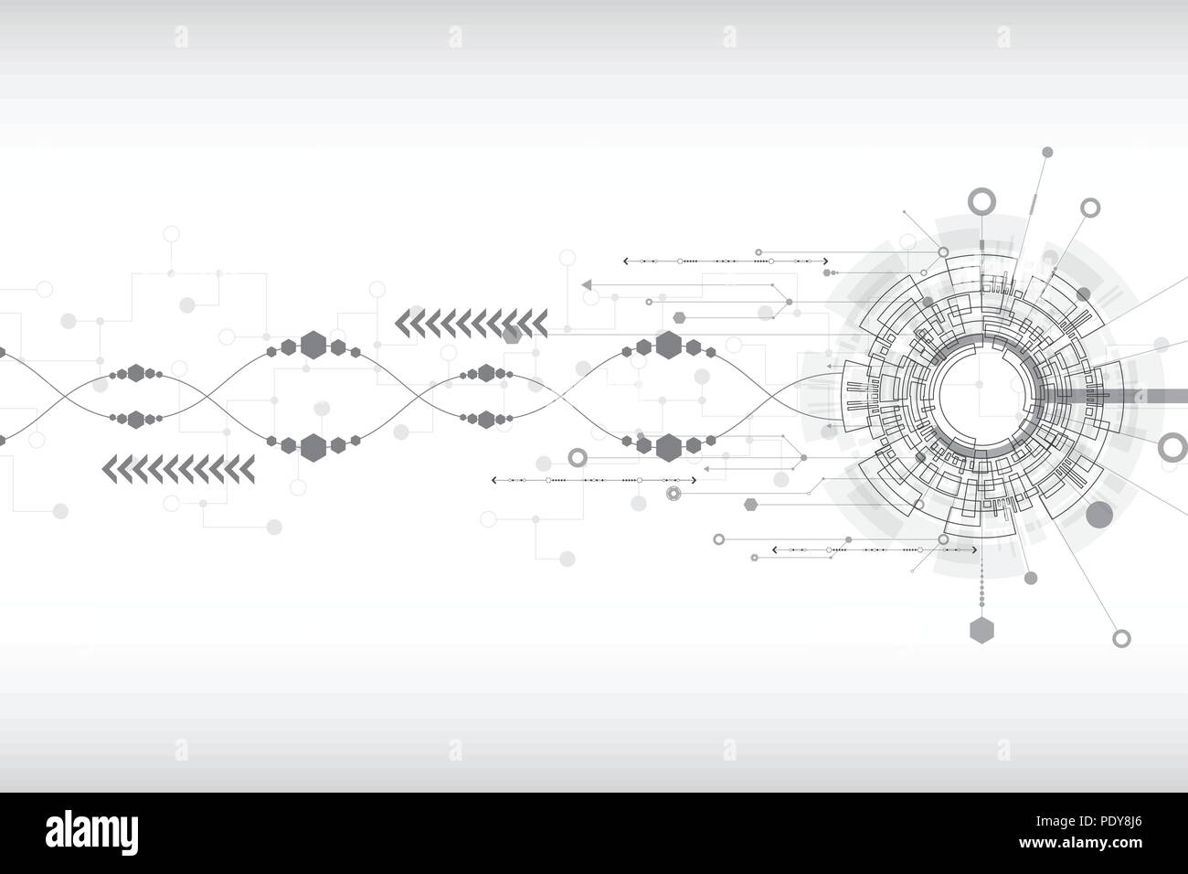 Vector background in the concept of technology Stock Vector Image & Art ...