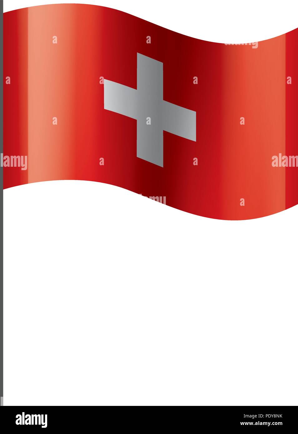 Switzerland flag, vector illustration on a white background Stock ...