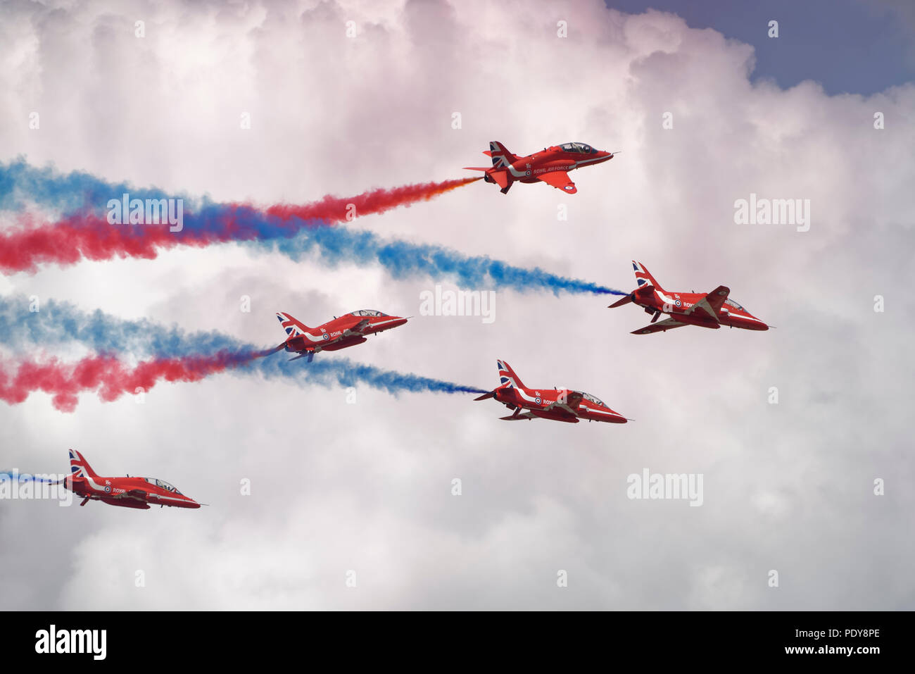 British Royal Air Force Red Arrows High Resolution Stock Photography ...