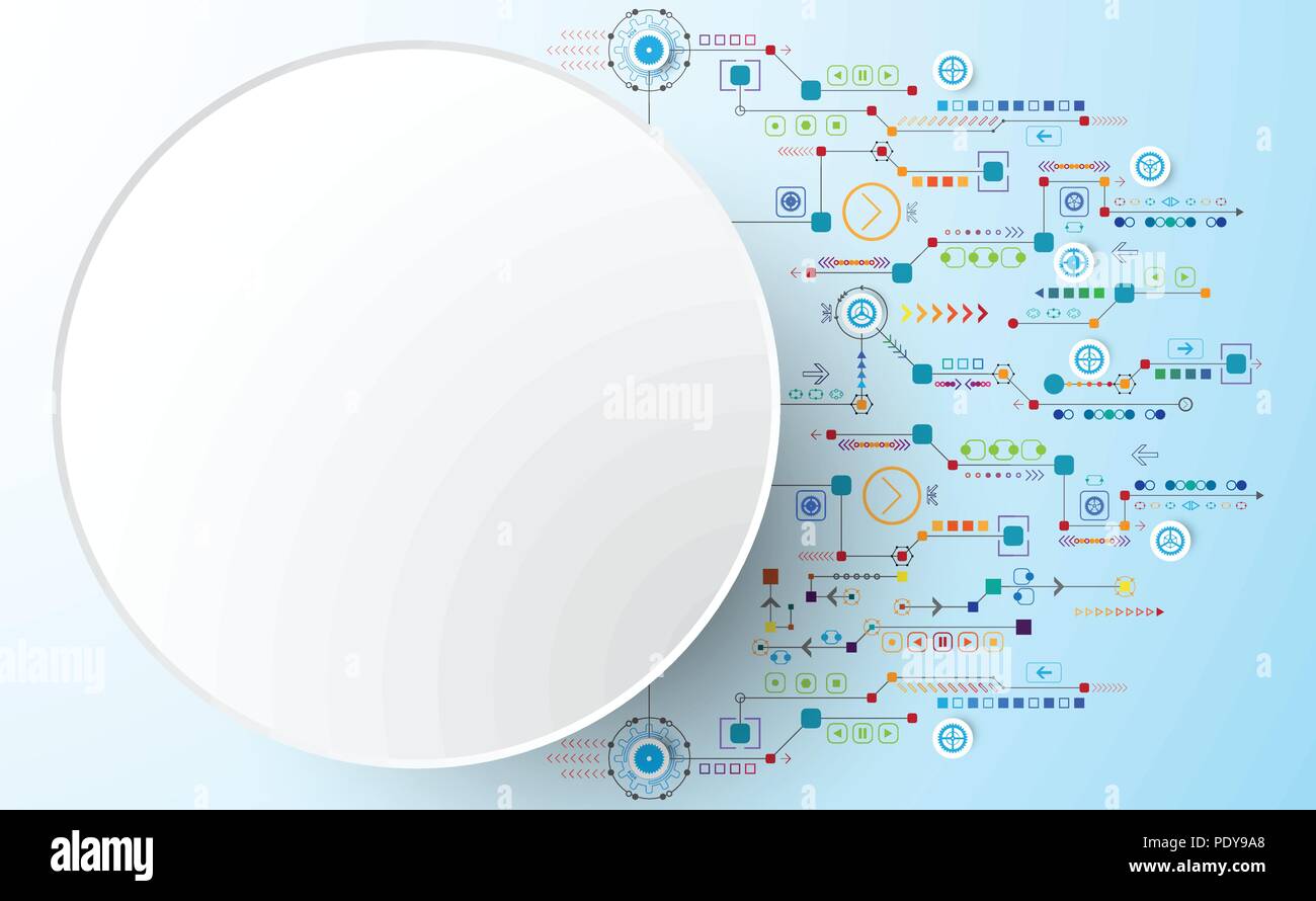 Vector background in the concept of technology Stock Vector Image & Art ...