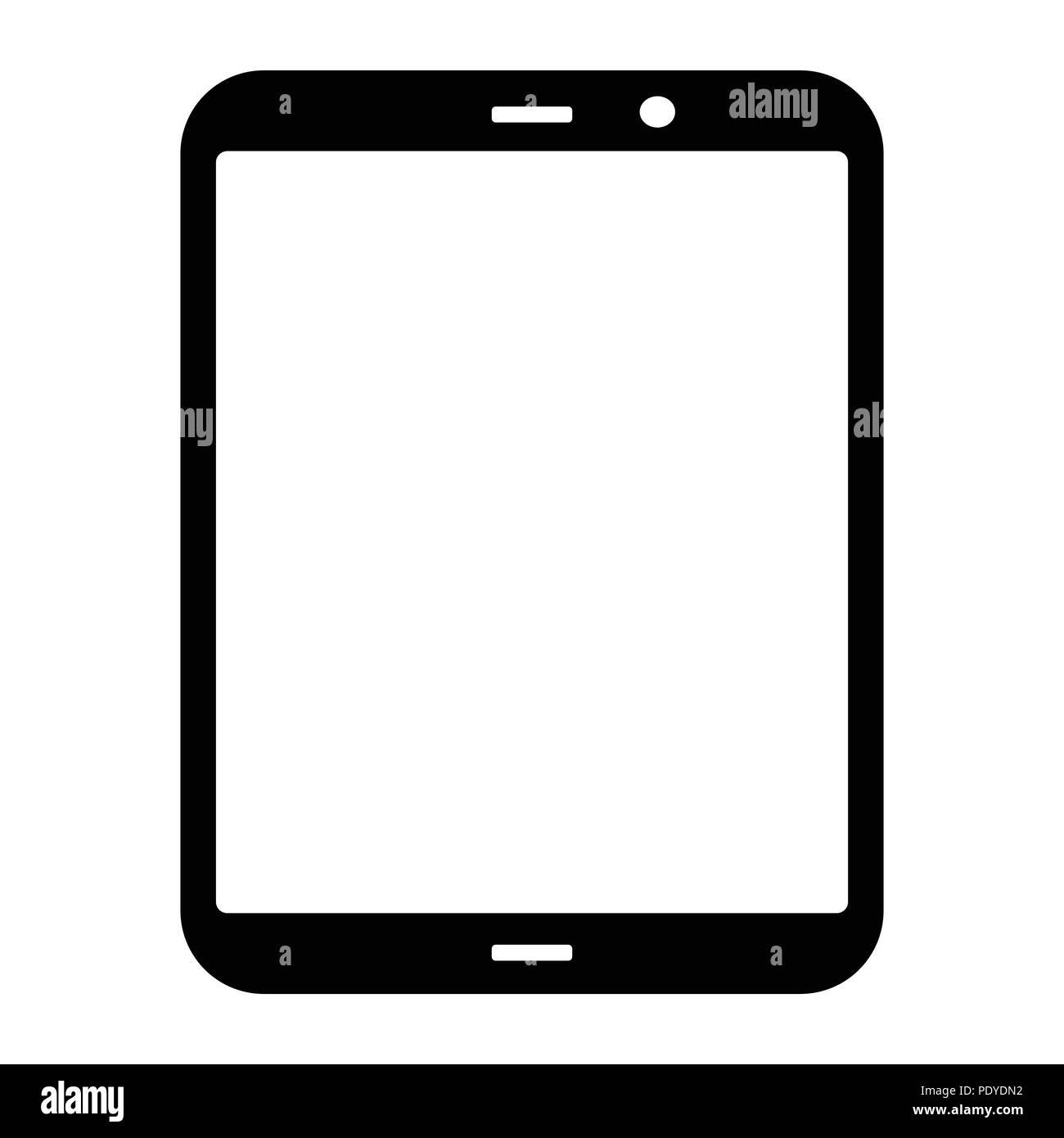 Simple editable tablet vector illustration Stock Vector Image & Art - Alamy