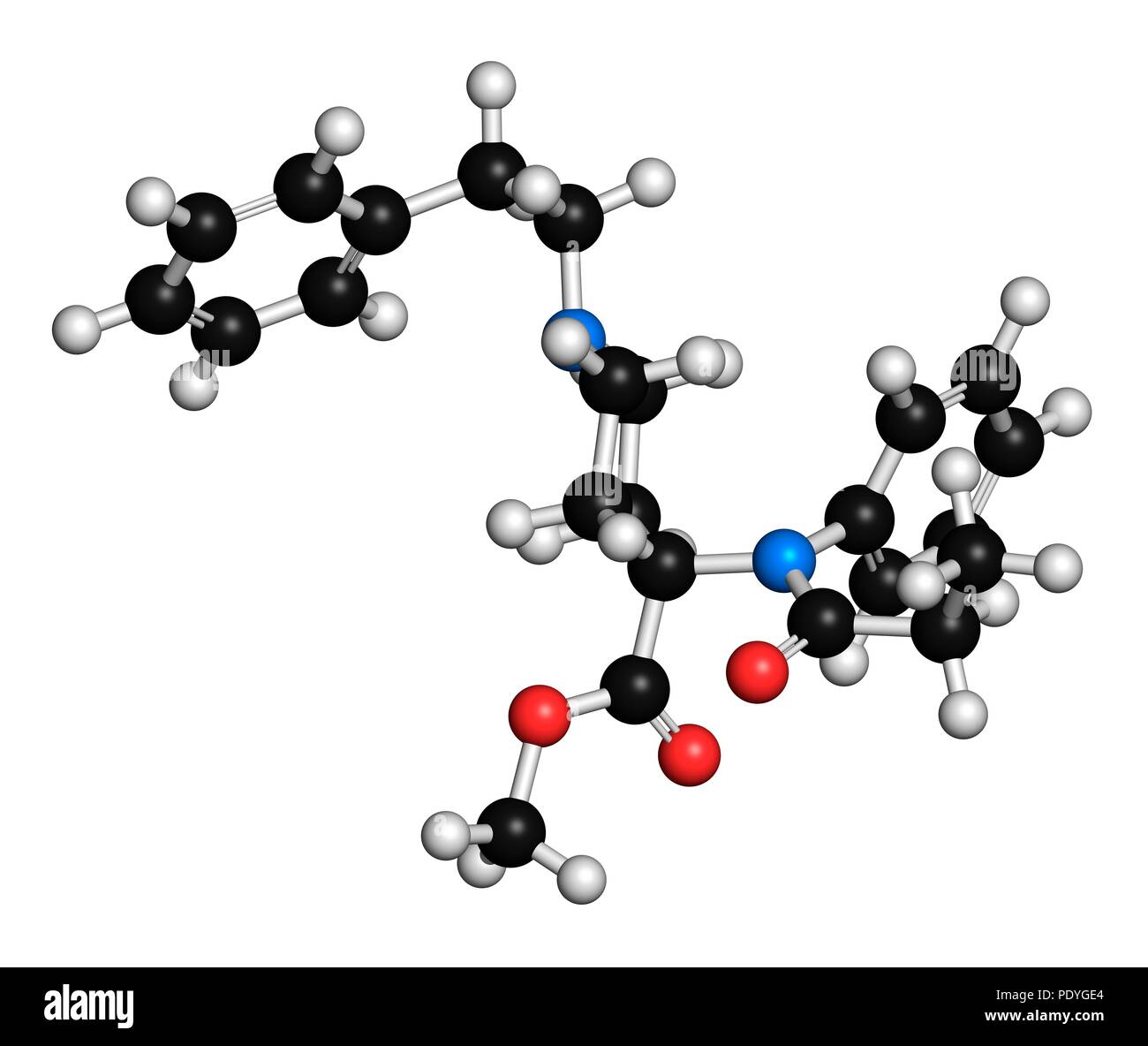 Carfentanil (carfentanyl) synthetic opioid drug molecule. 3D rendering ...