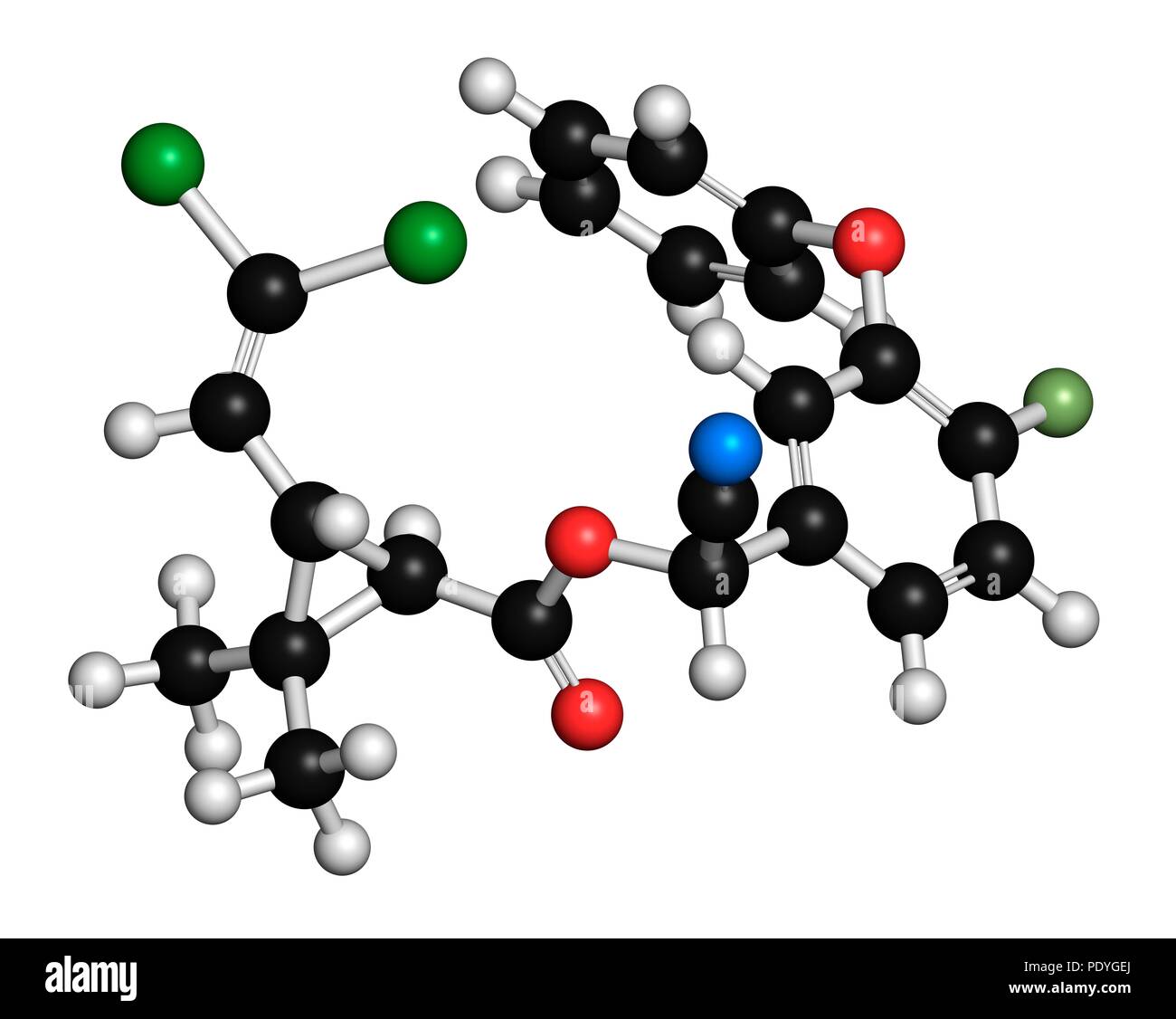 Cyfluthrin insecticide molecule hi-res stock photography and images - Alamy