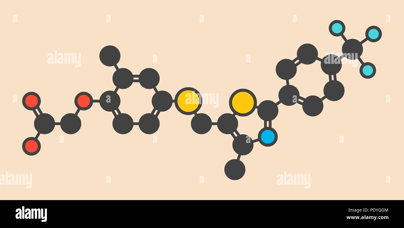 GW501516 (endurobol) performance enhancing drug molecule (illegal ...