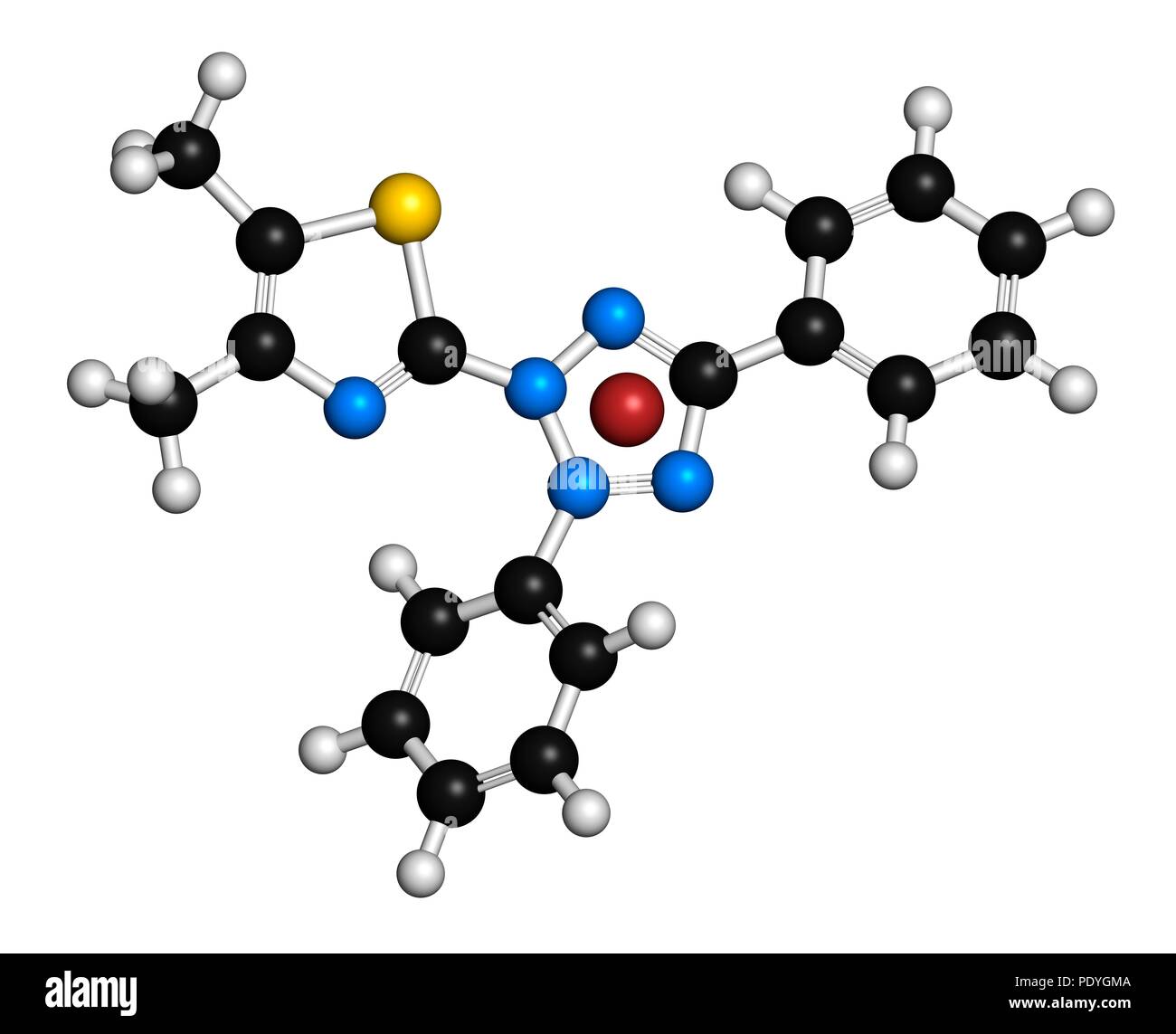 MTT yellow tetrazole dye molecule. Used in MTT assay, used to measure ...