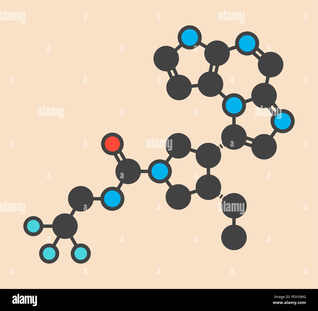 Upadacitinib drug molecule. Second generation janus kinase inhibitor ...