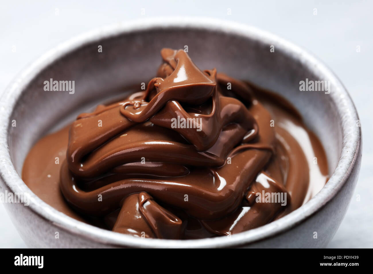 Melting chocolate, melted delicious chocolate for praline icing ...