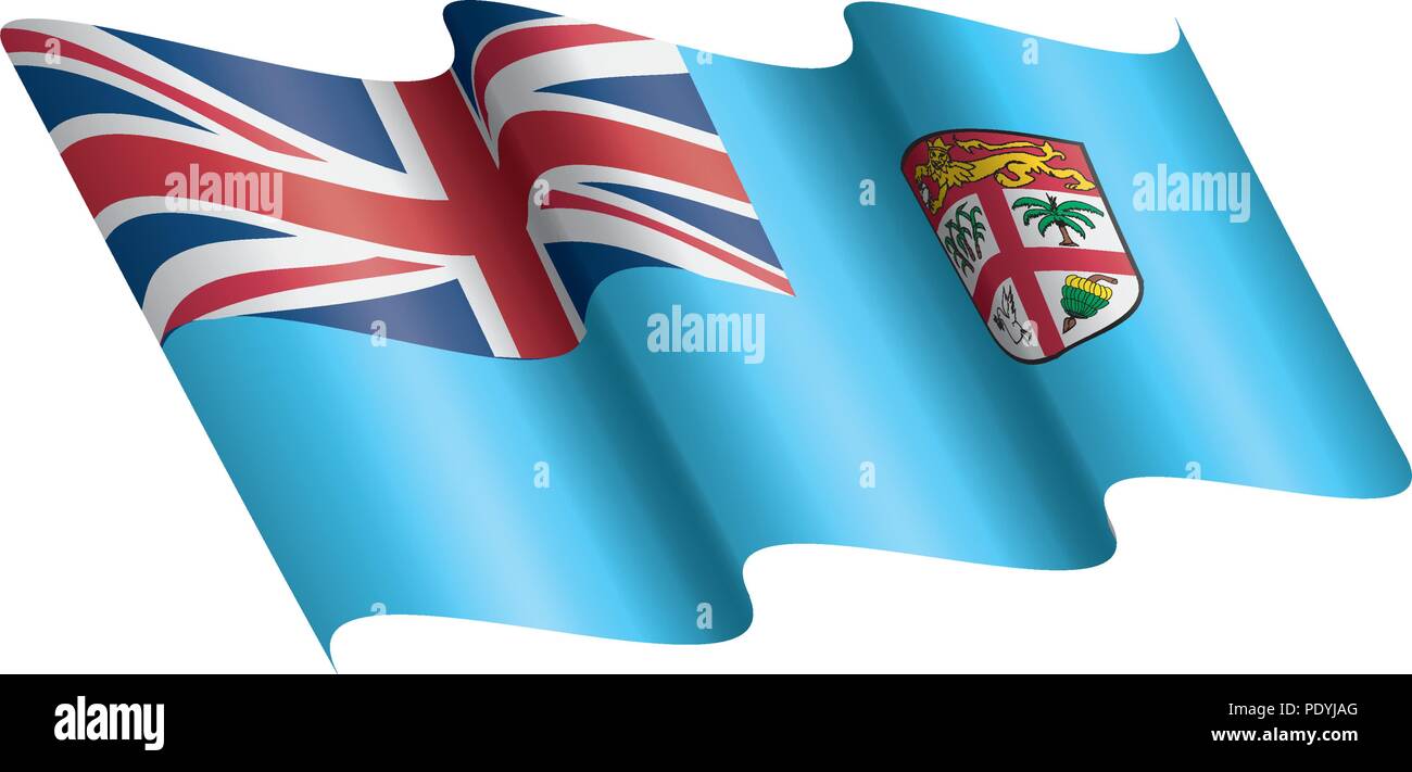 Fiji flag, vector illustration on a white background Stock Vector Image & Art - Alamy