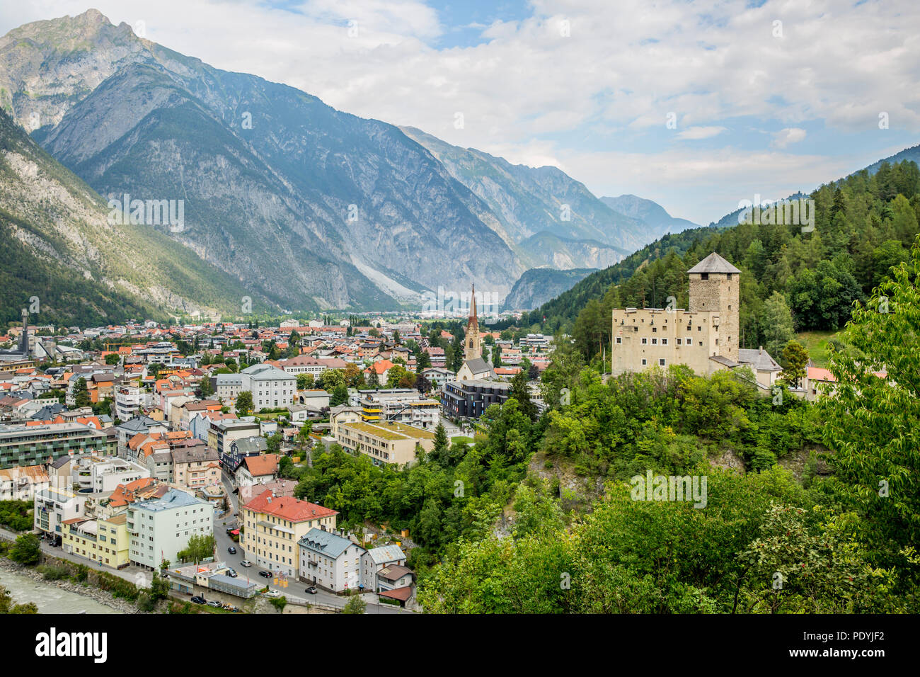 Schloss Landeck Castle, Tyrol, Austria Stock Photo - Alamy