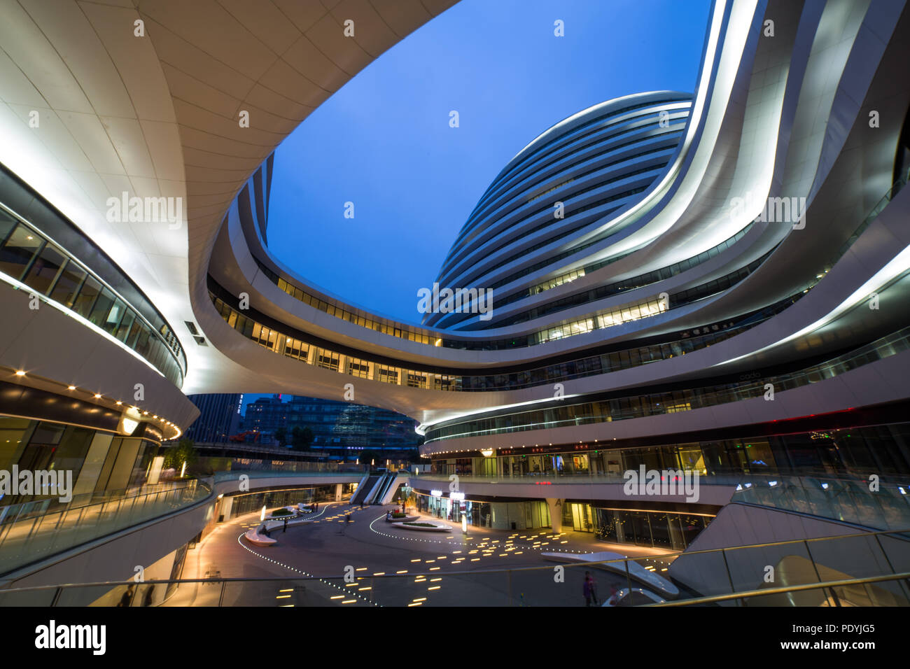 China galaxy soho in Beijing which is designed by Zaha Stock Photo - Alamy