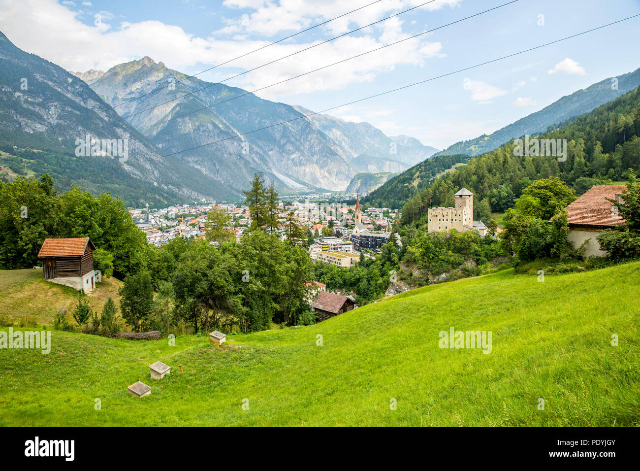 Schloss Landeck Castle, Tyrol, Austria Stock Photo - Alamy