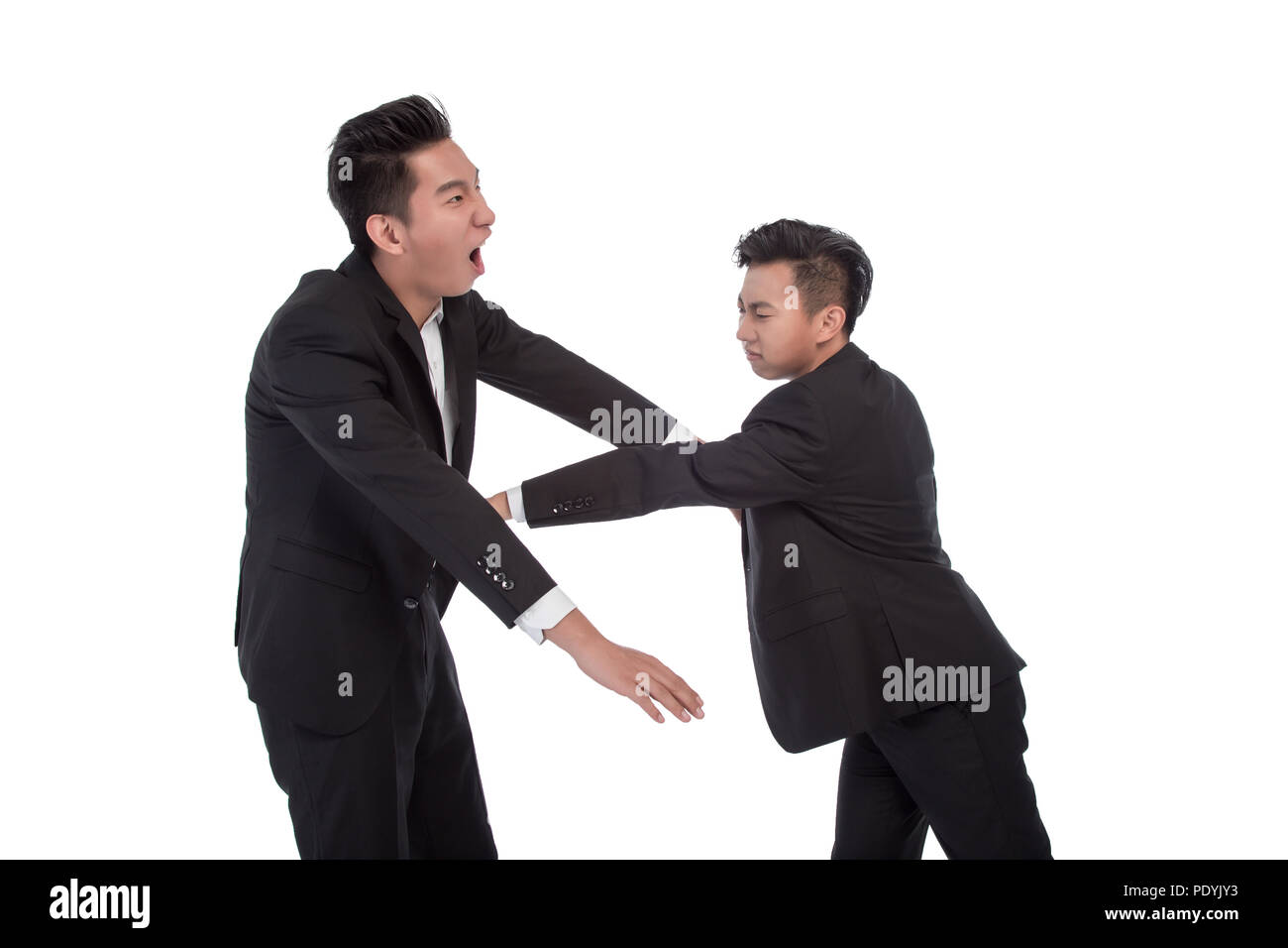 Two men fight suit Cut Out Stock Images & Pictures - Alamy