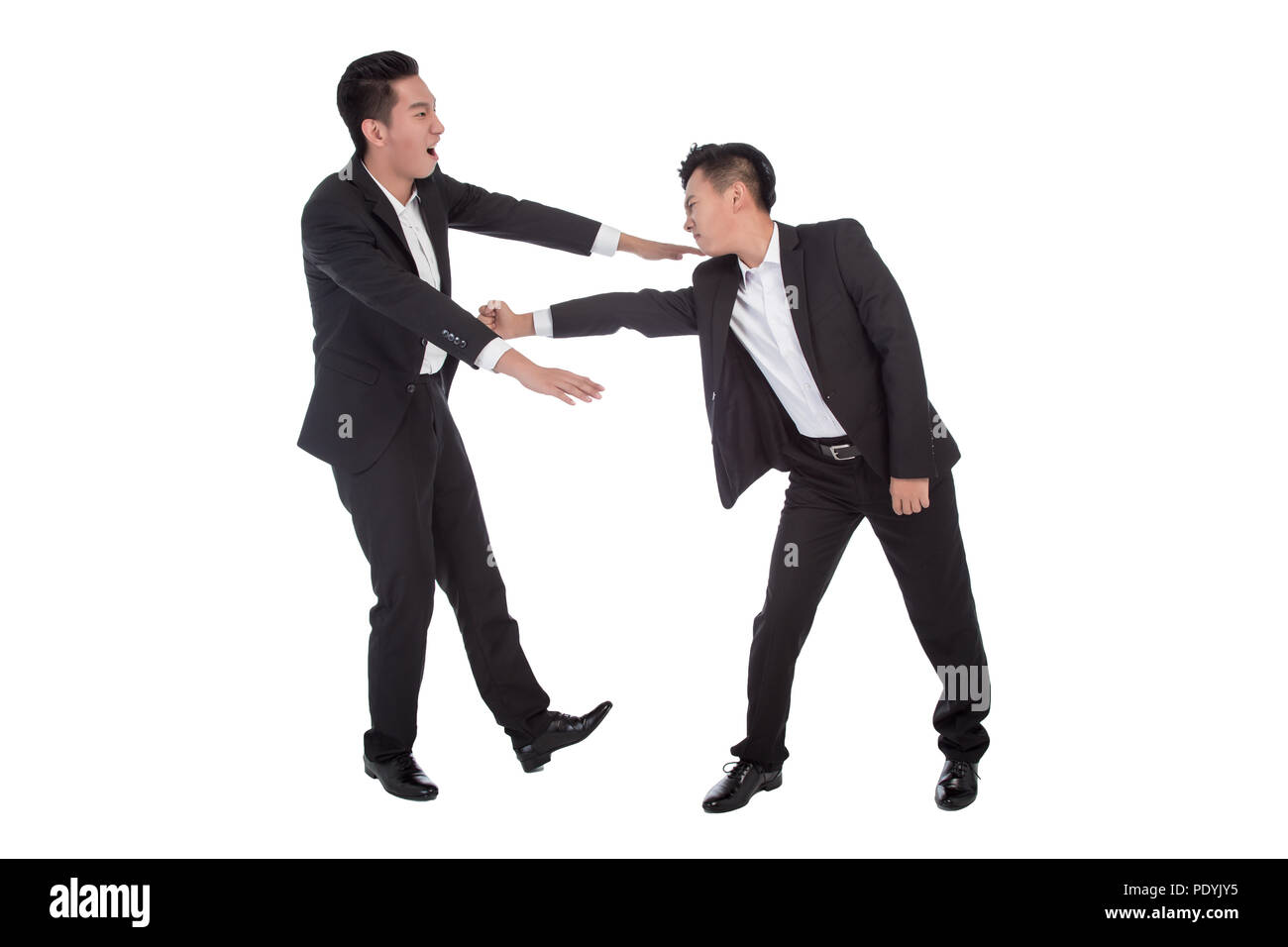 Two men fight suit Cut Out Stock Images & Pictures - Alamy