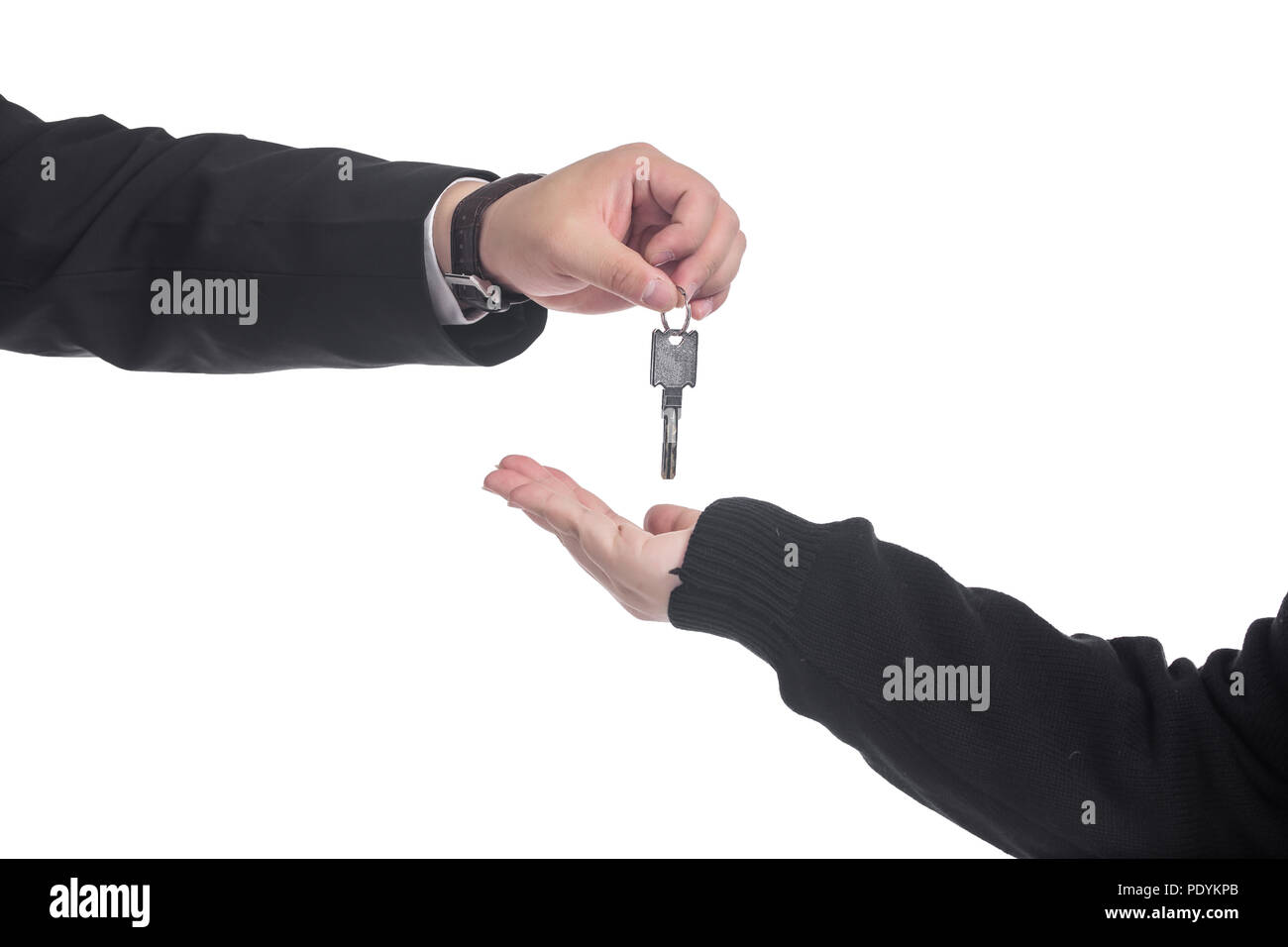 Hand giving key another hand hi-res stock photography and images - Alamy