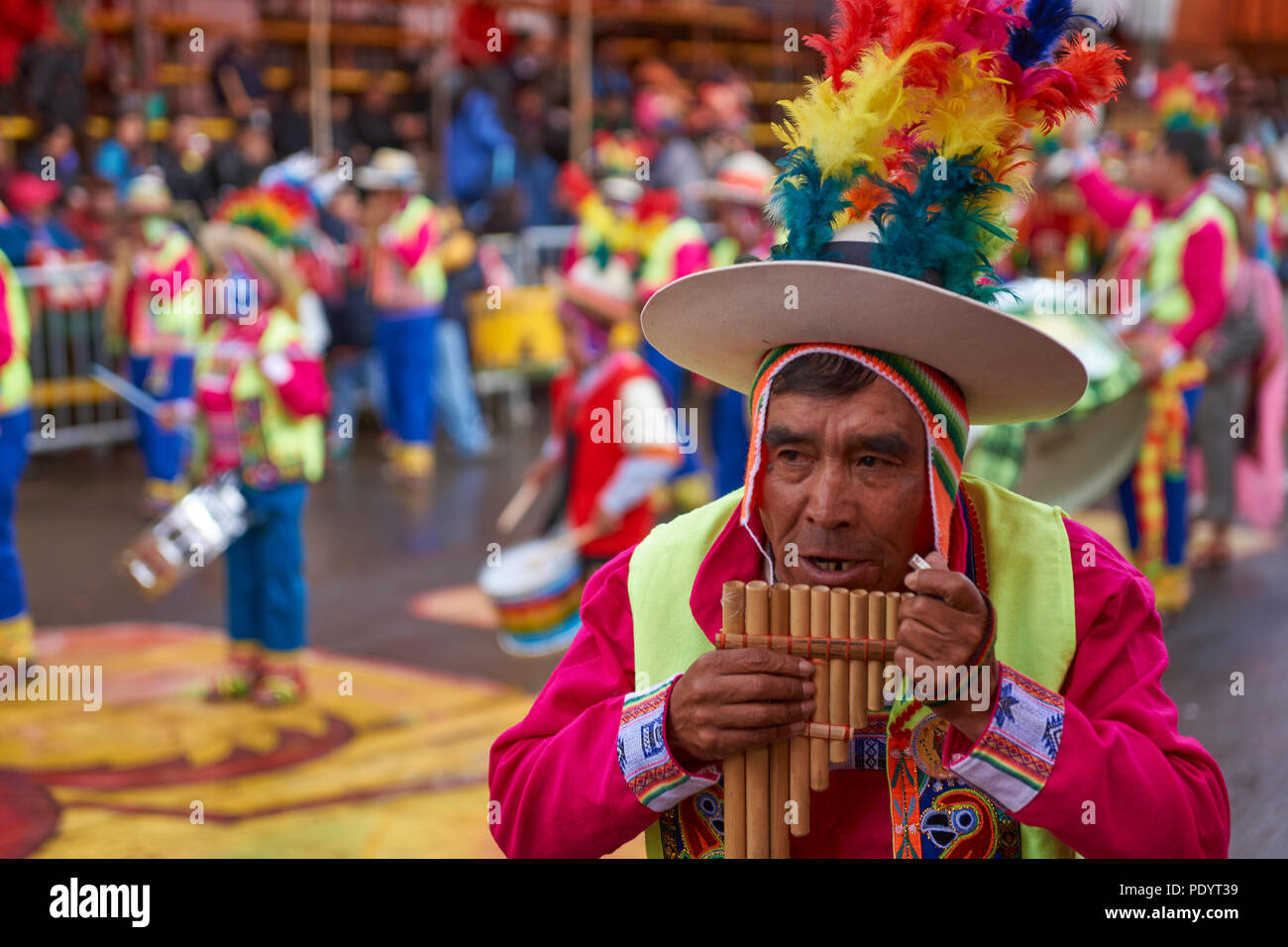 Man playing pan pipes hi-res stock photography and images - Alamy
