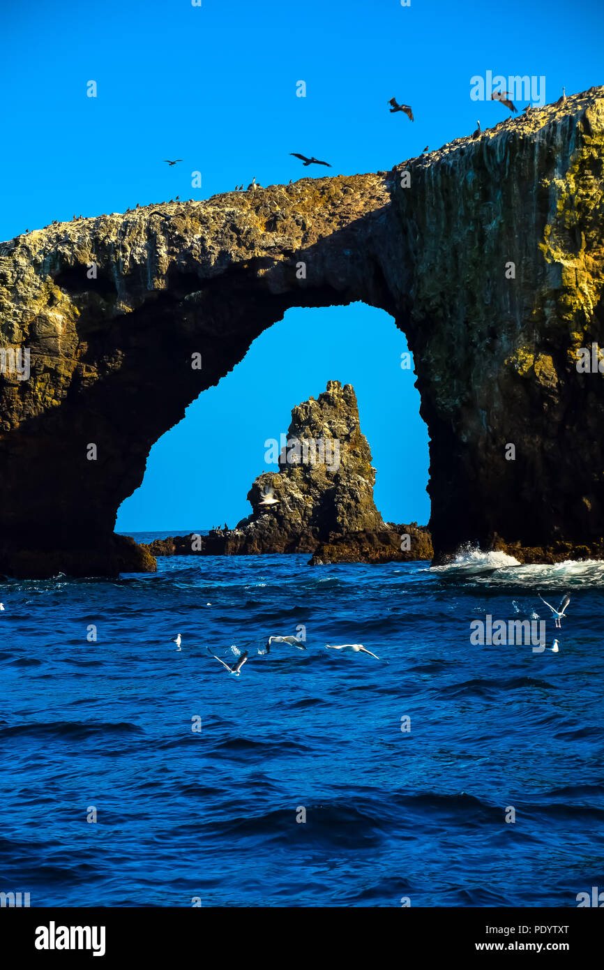Arch Rock, Anacapa Island, Channel Islands National Park off the coast ...