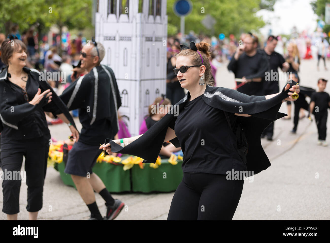 Cleveland, Ohio, USA - June 9, 2018 women in vampire outfits At the ...