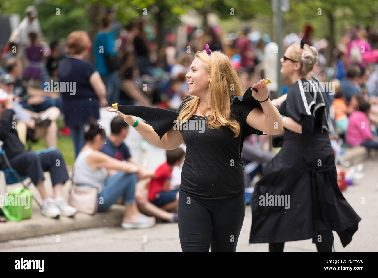 Cleveland, Ohio, USA - June 9, 2018 women in vampire outfits At the ...