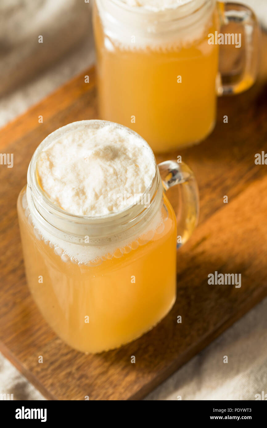 Sweet Homemade Butterscotch Butter Beer in a Mug Stock Photo - Alamy