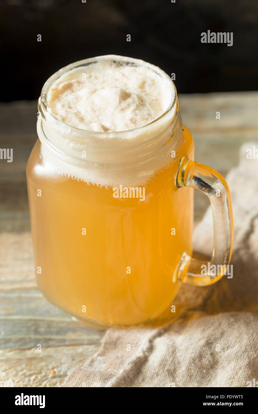 Sweet Homemade Butterscotch Butter Beer in a Mug Stock Photo - Alamy
