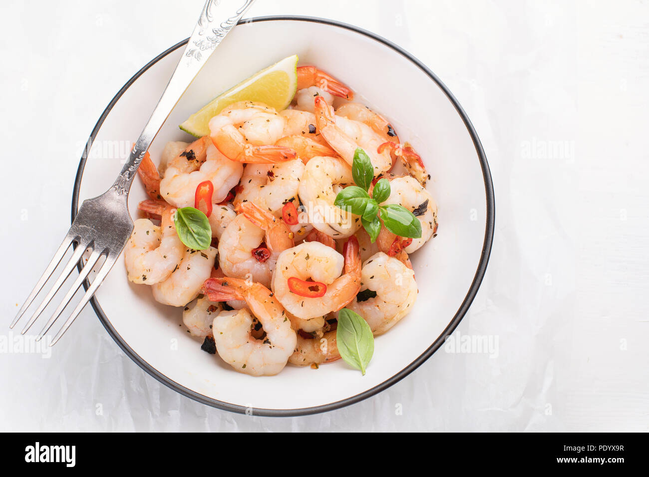 Roasted prawns shrimps in hi-res stock photography and images - Alamy