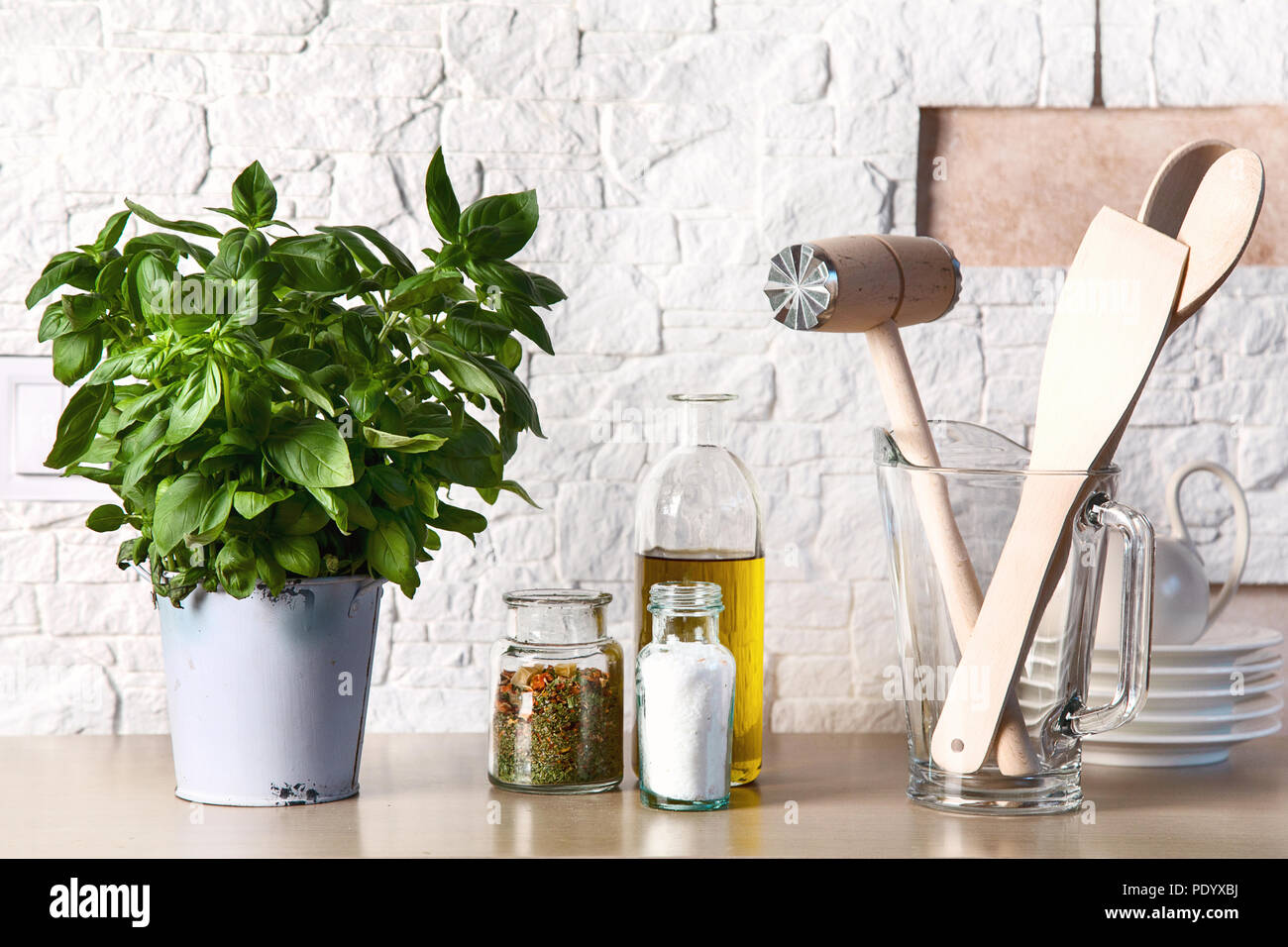 Healthy cooking background. Clean and diet eating. Selective focus ...