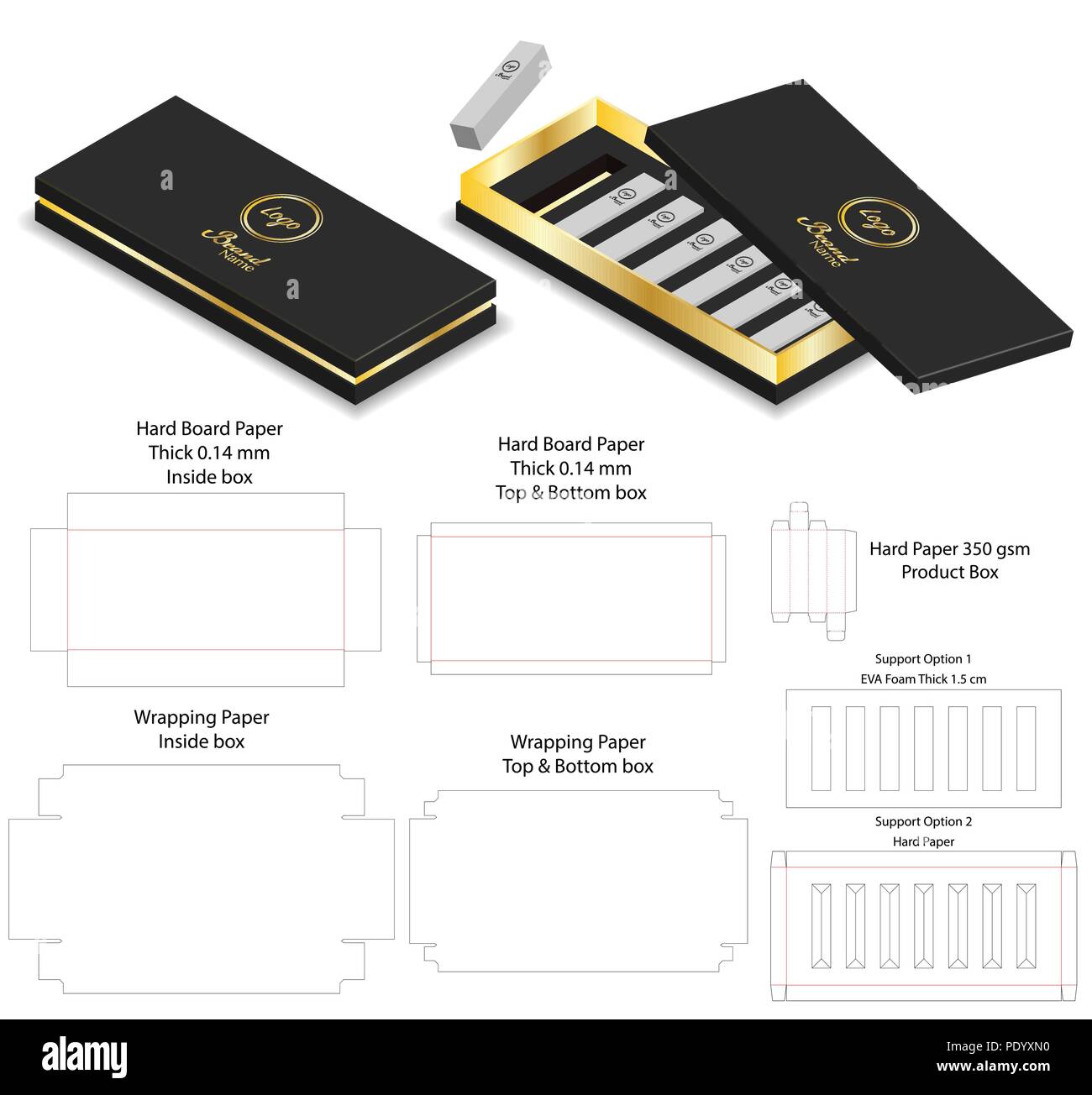 3d box templates Stock Vector Images - Alamy