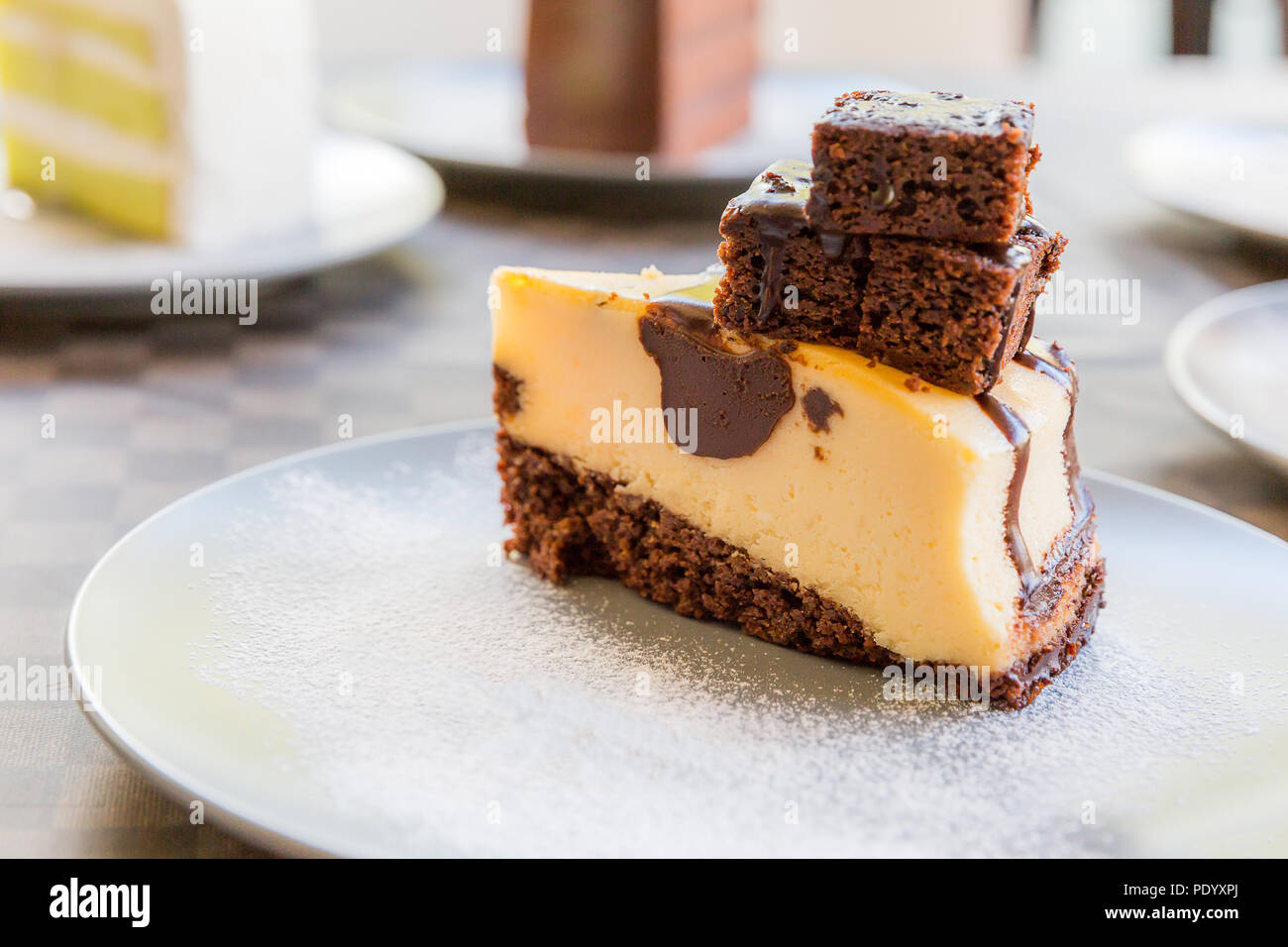 chocolate cake with sweet icing Stock Photo - Alamy