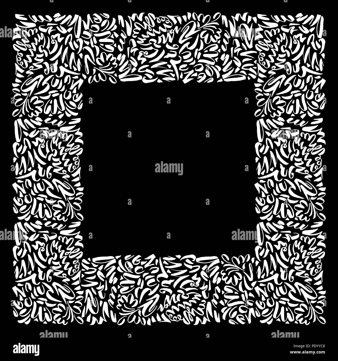 Frame border handwriting hi-res stock photography and images - Alamy