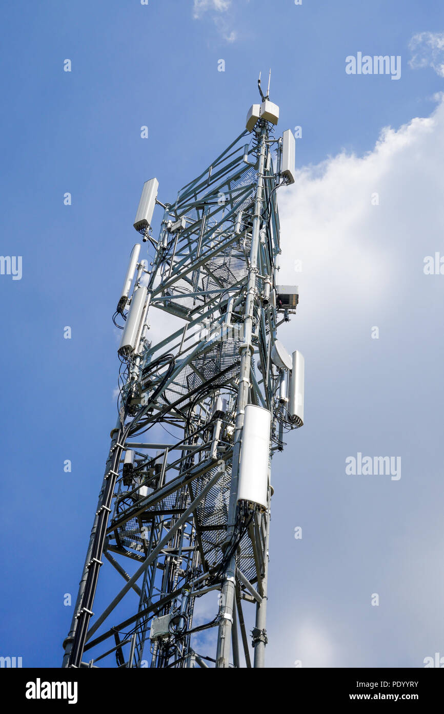 Relay antenna, Barjols, Var, France Stock Photo - Alamy