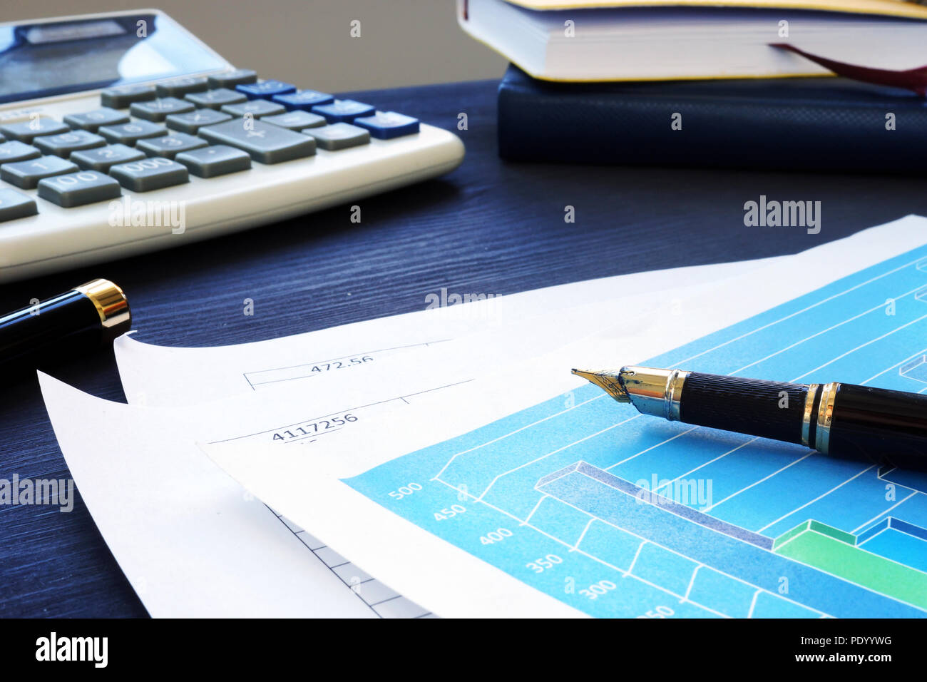 Business growth chart showing financial hi-res stock photography and ...