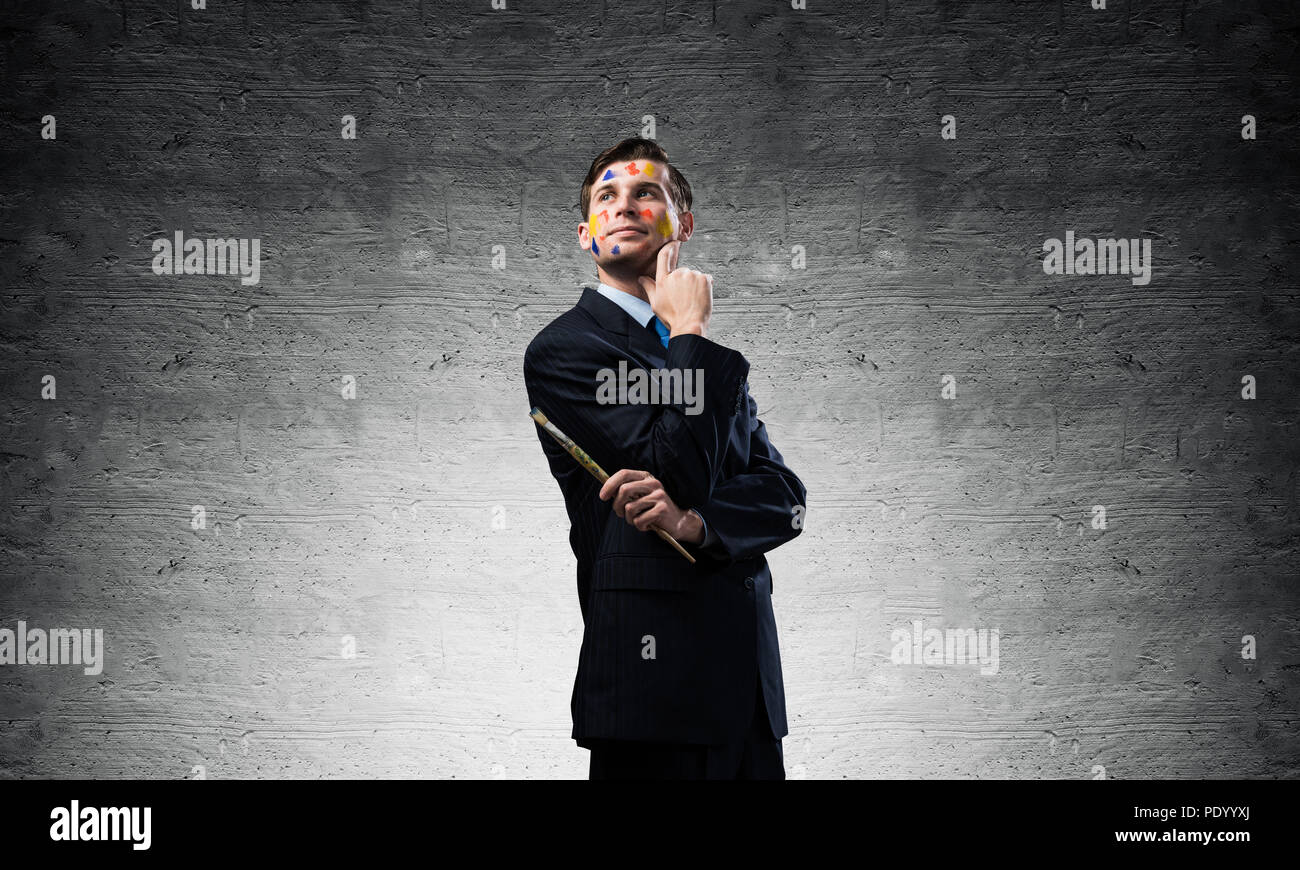 Business inspiration of young man Stock Photo - Alamy