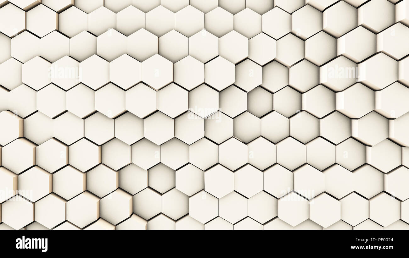 3d illustration, dynamic background from hexagonal pipes Stock Photo ...