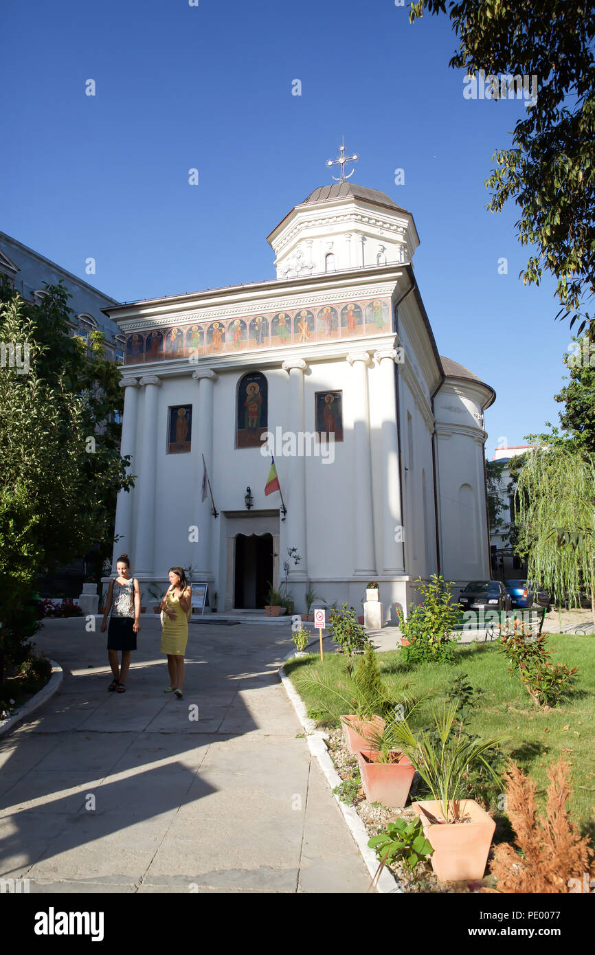 The Romanian Patriarchal Cathedral (1658) in Bucharest, Romania Stock ...
