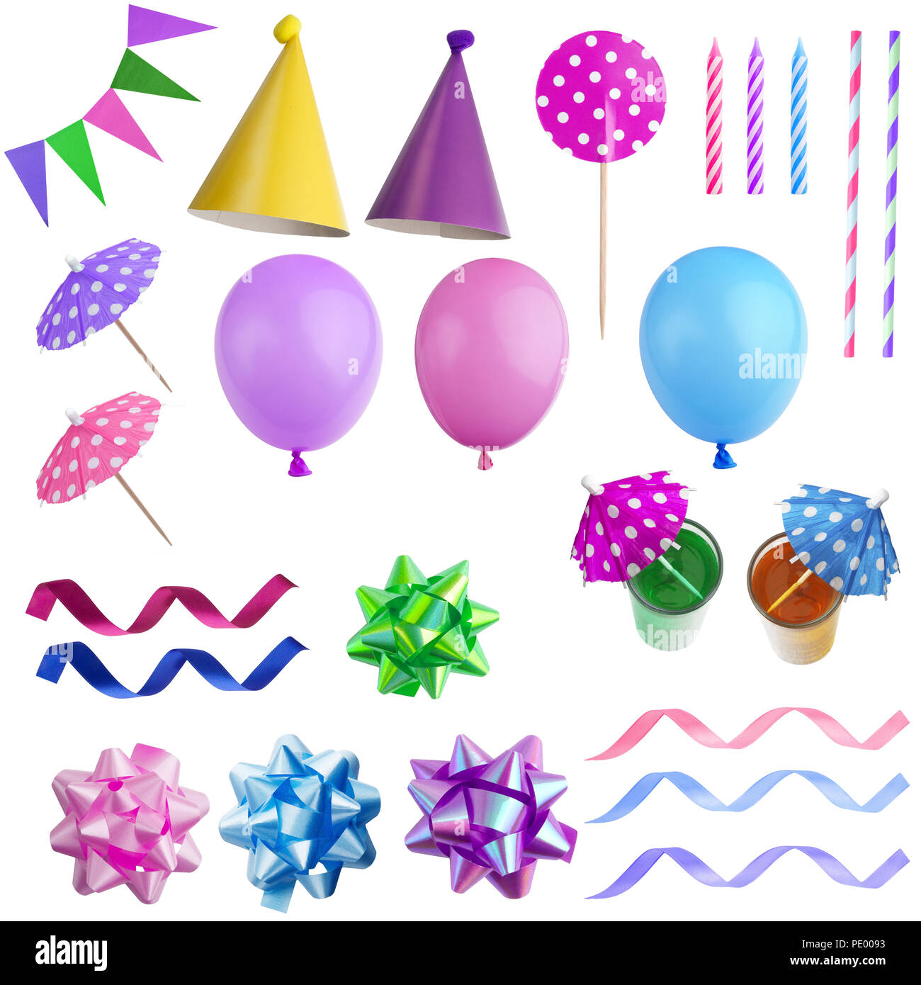 Party garland bunting on Cut Out Stock Images & Pictures - Alamy