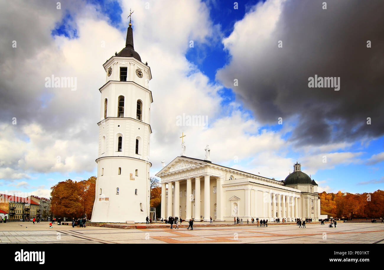 View of Vilnius cathedral Stock Photo - Alamy