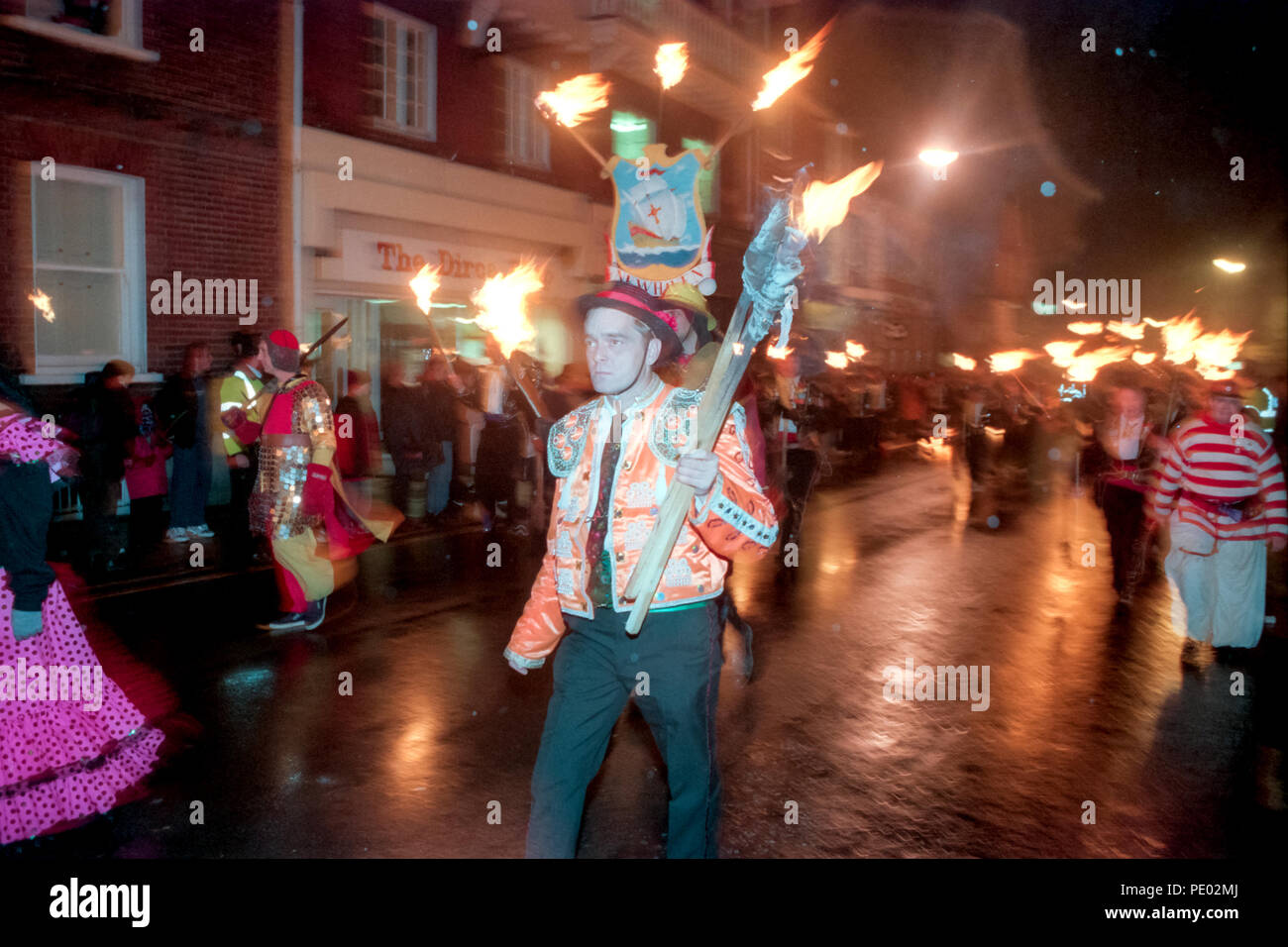 Bonfire night in Lewes Stock Photo - Alamy
