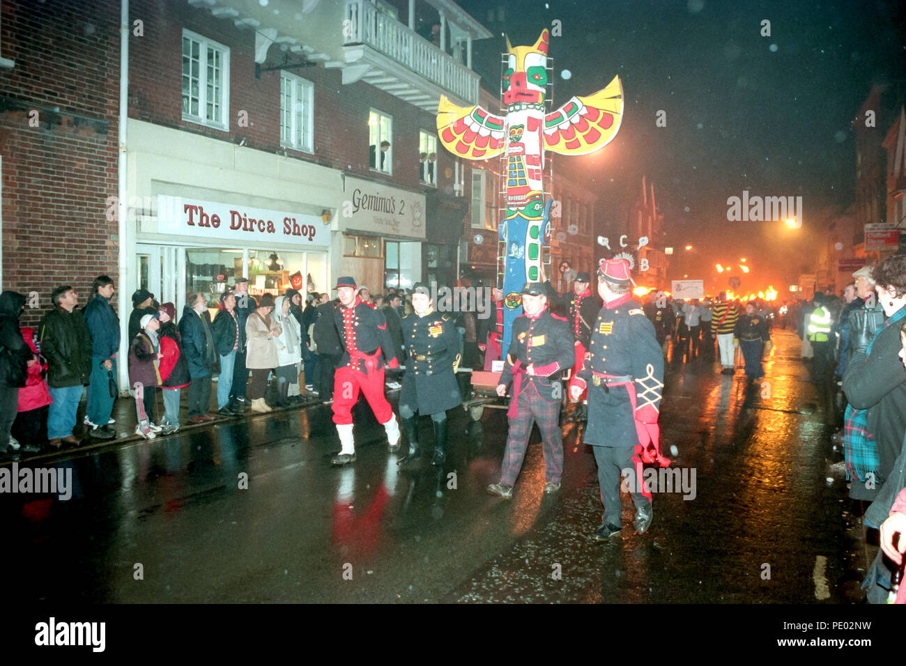 Bonfire night in Lewes Stock Photo - Alamy