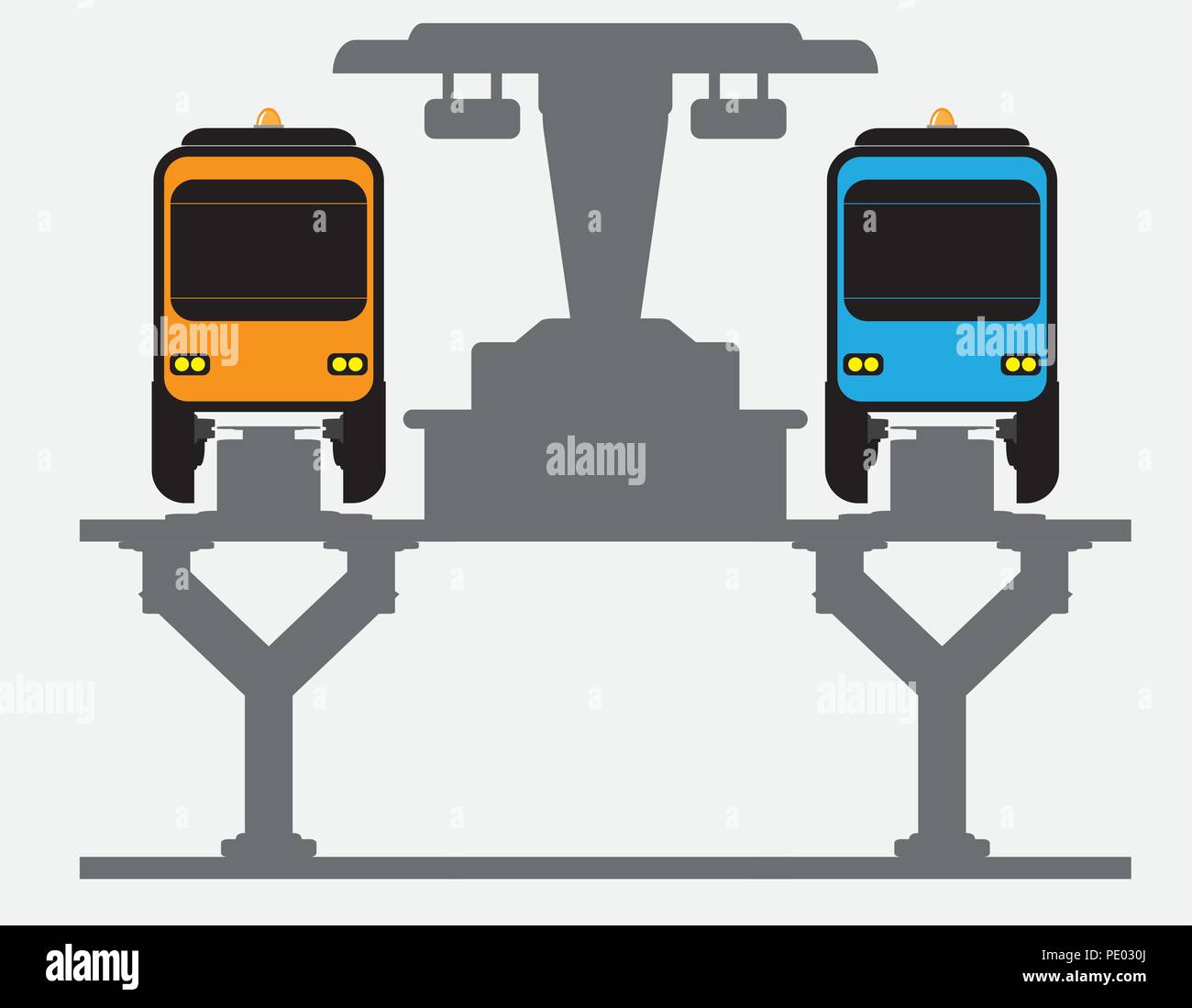 Railway bridge front view Stock Vector Images - Alamy