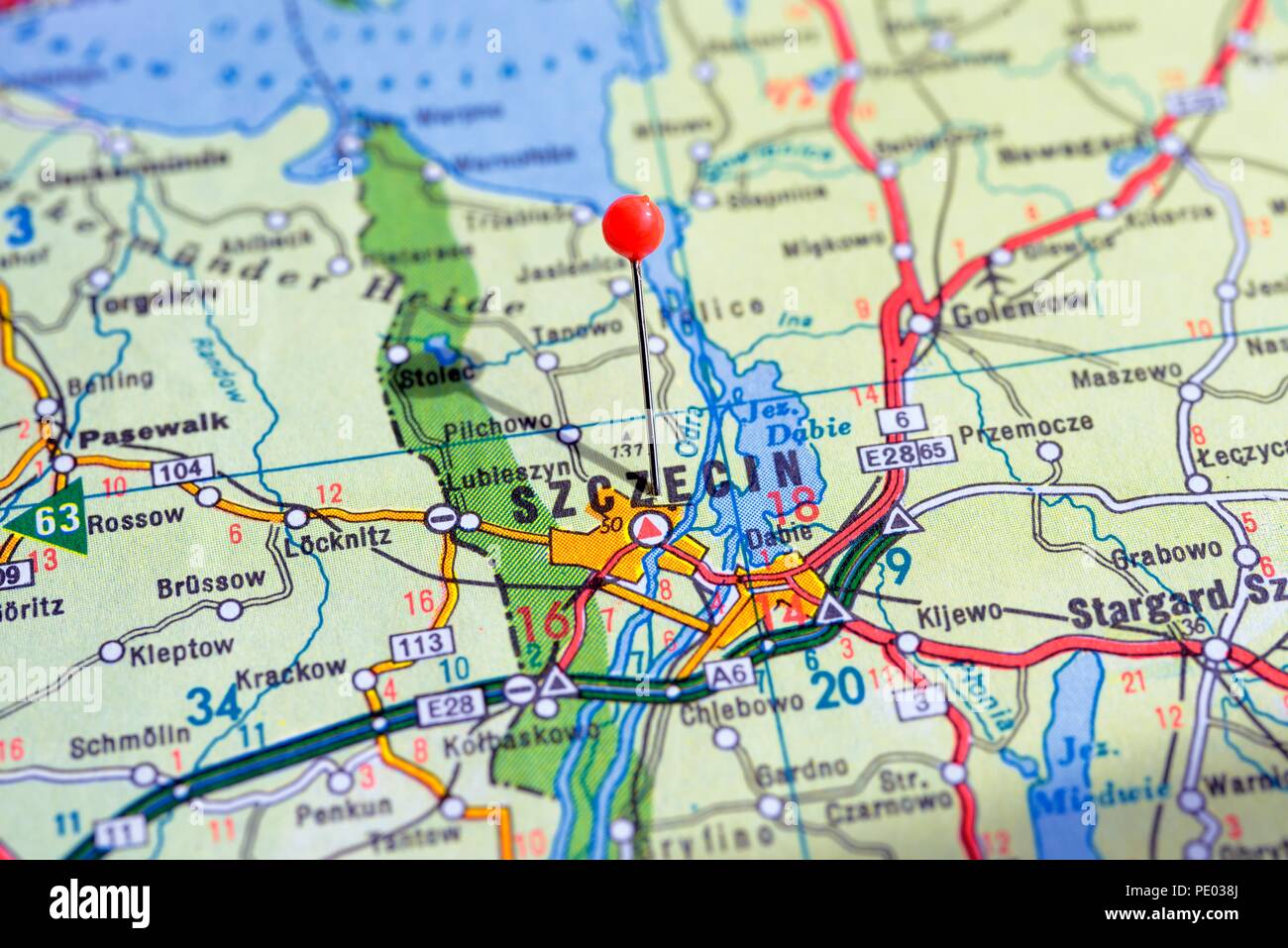Szczecin map series hi-res stock photography and images - Alamy