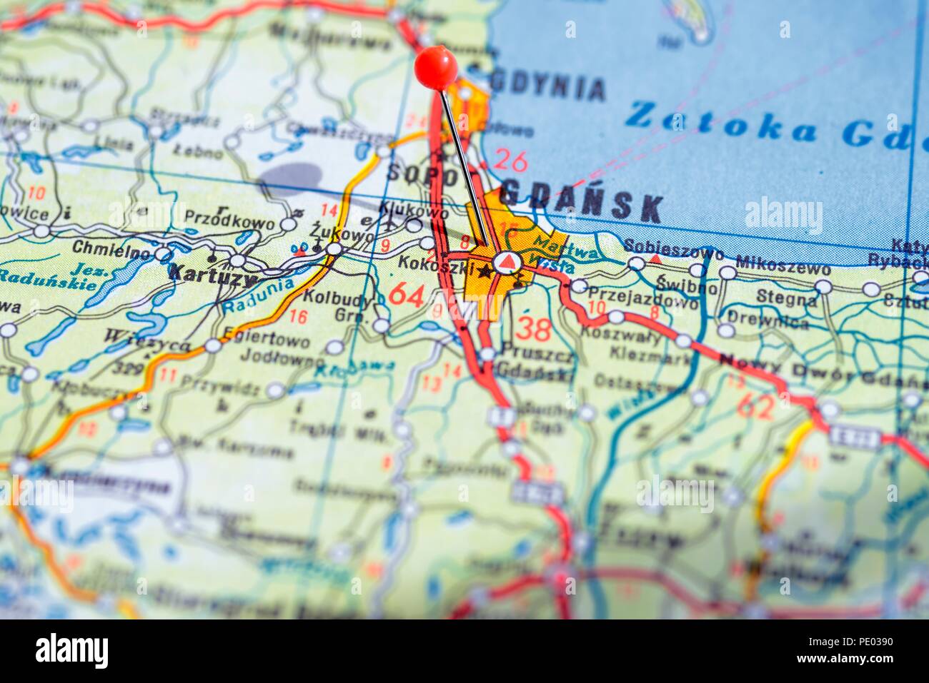 Gdansk map series hi-res stock photography and images - Alamy