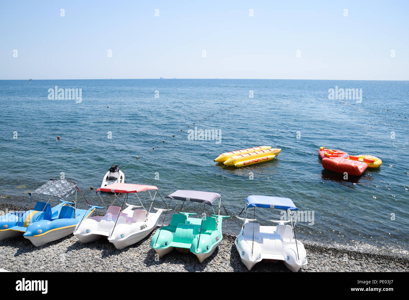 People float on catamarans hi-res stock photography and images - Alamy