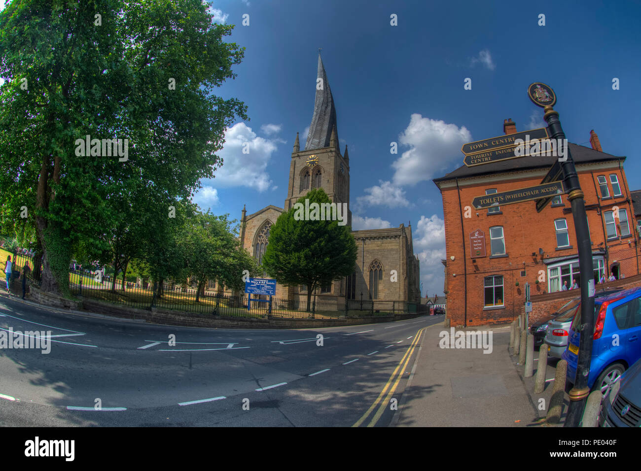 Twisted Spire at St Mary and All Saints Church in Chesterfield ...