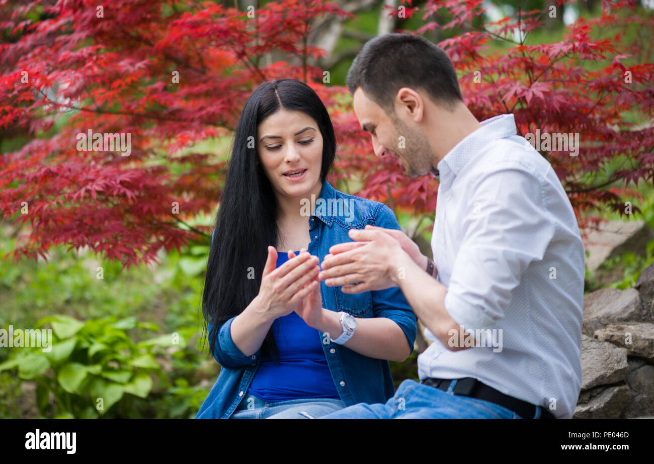Romantic couple having a good time together Stock Photo - Alamy
